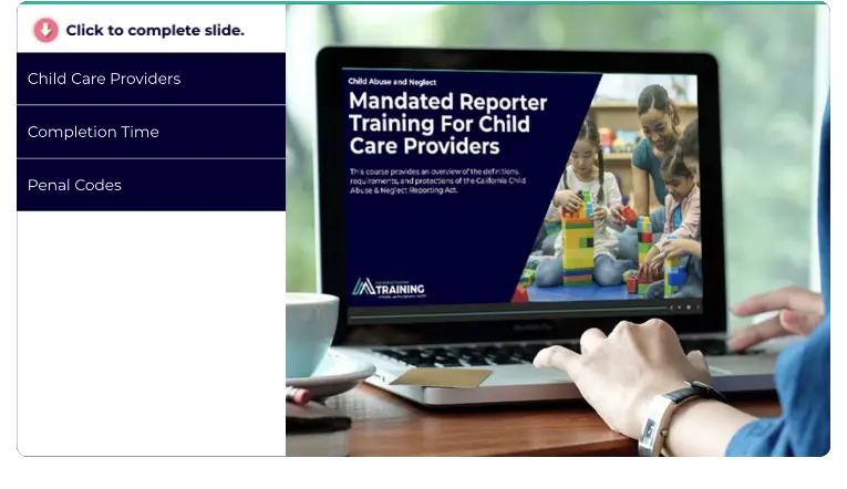 Take Child Care Provider Mandated Reporter Training