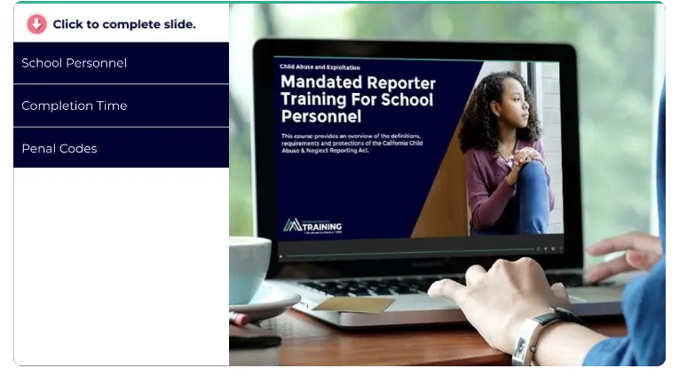 Take Mandated Reporter Training for CA School Personnel